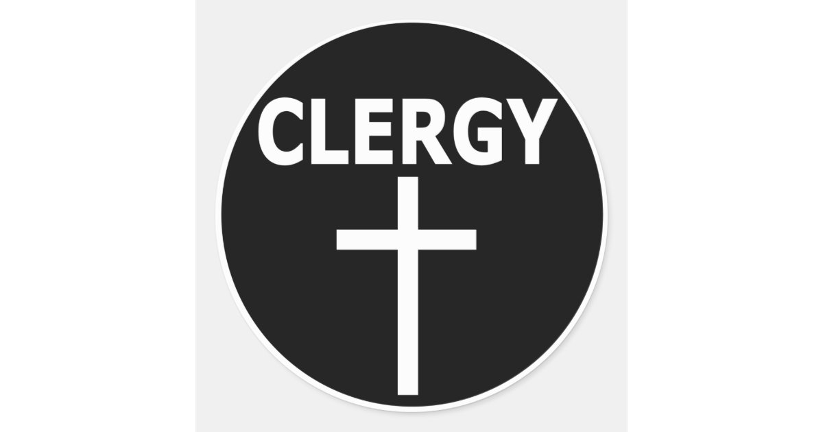 Clergy Window Sticker | Zazzle