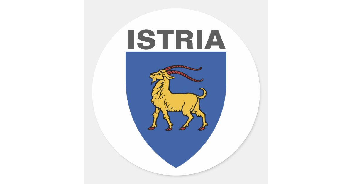 Coat of Arms of Istria Classic Round Sticker | Zazzle