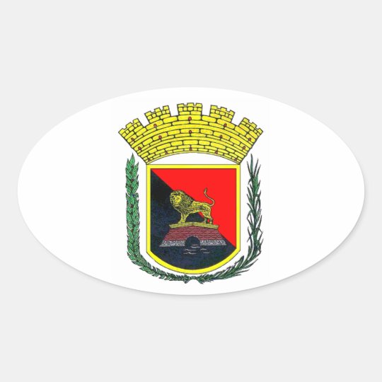 Coat of Arms of Ponce, Puerto Rico Oval Sticker | Zazzle.ca