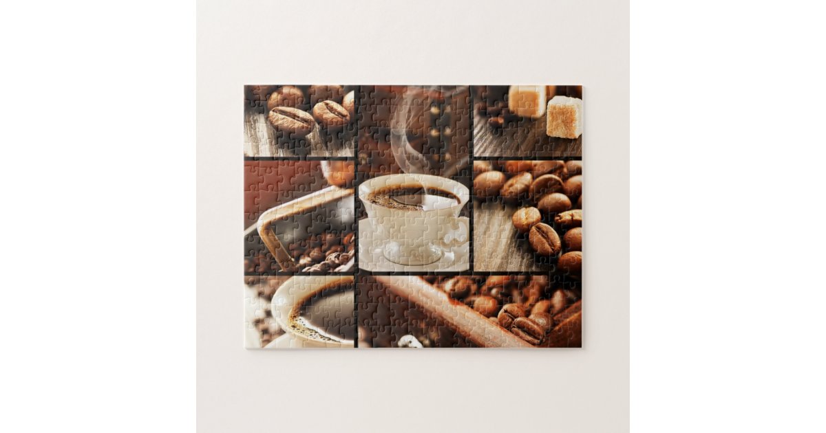 Coffee Collage Jigsaw Puzzle | Zazzle