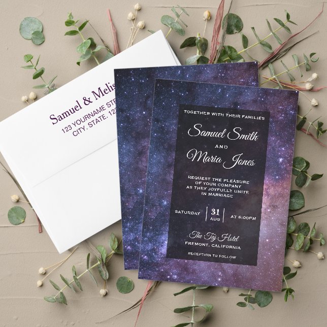 Galaxy wedding invitations 60 photos - Astyledwedding.com