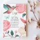 Colorful Hummingbird Floral Spring Wedding Invitation | Zazzle