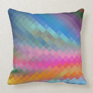 Modern Diamond Pattern Pillows & Cushions | Zazzle CA