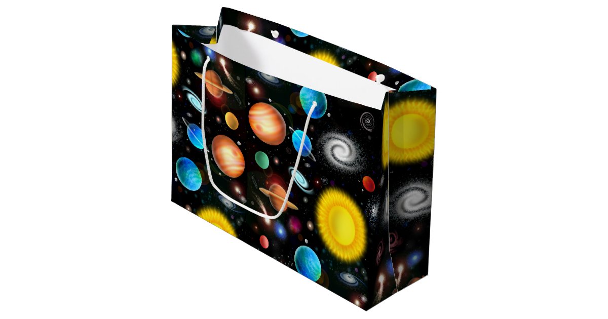 Colourful Astronomy Space Gift Bag | Zazzle