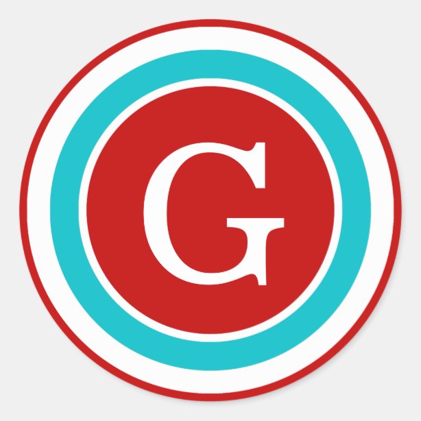 Red Circle Stickers | Zazzle CA