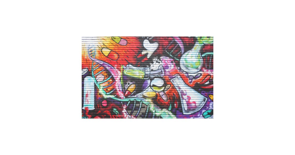 Colourful Medical Theme Graffiti Canvas Print | Zazzle