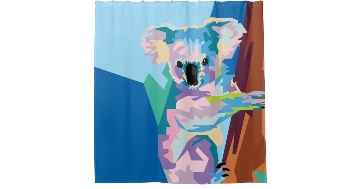 Colourful Pop Art Koala Portrait | Zazzle