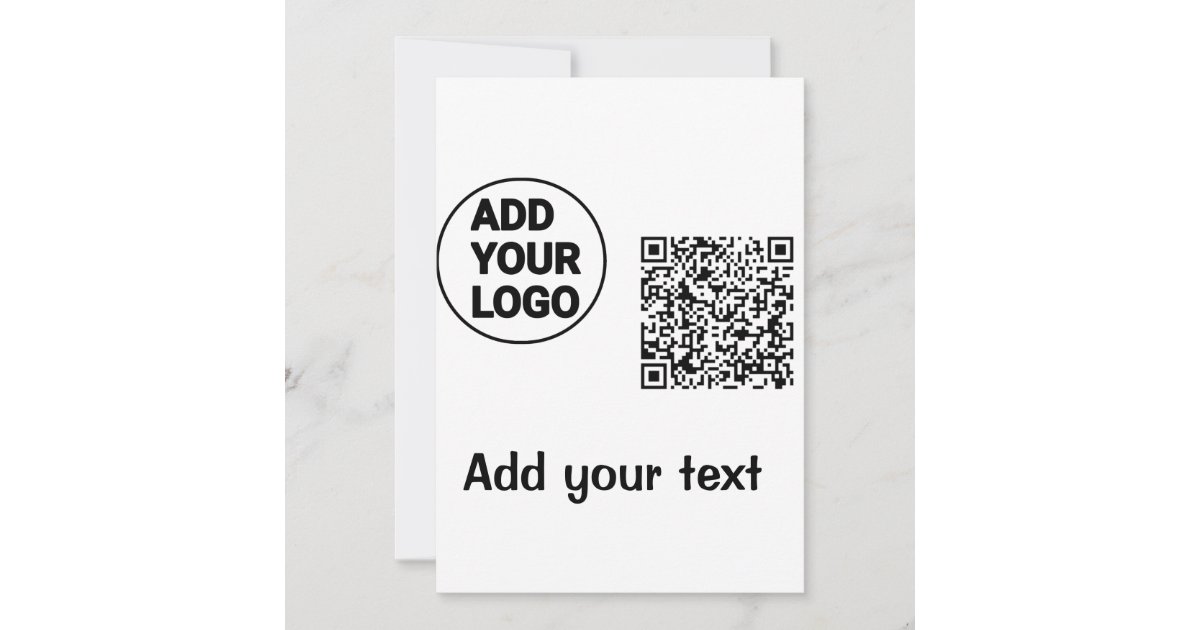 Colourful simple add your logo name text image invitation | Zazzle