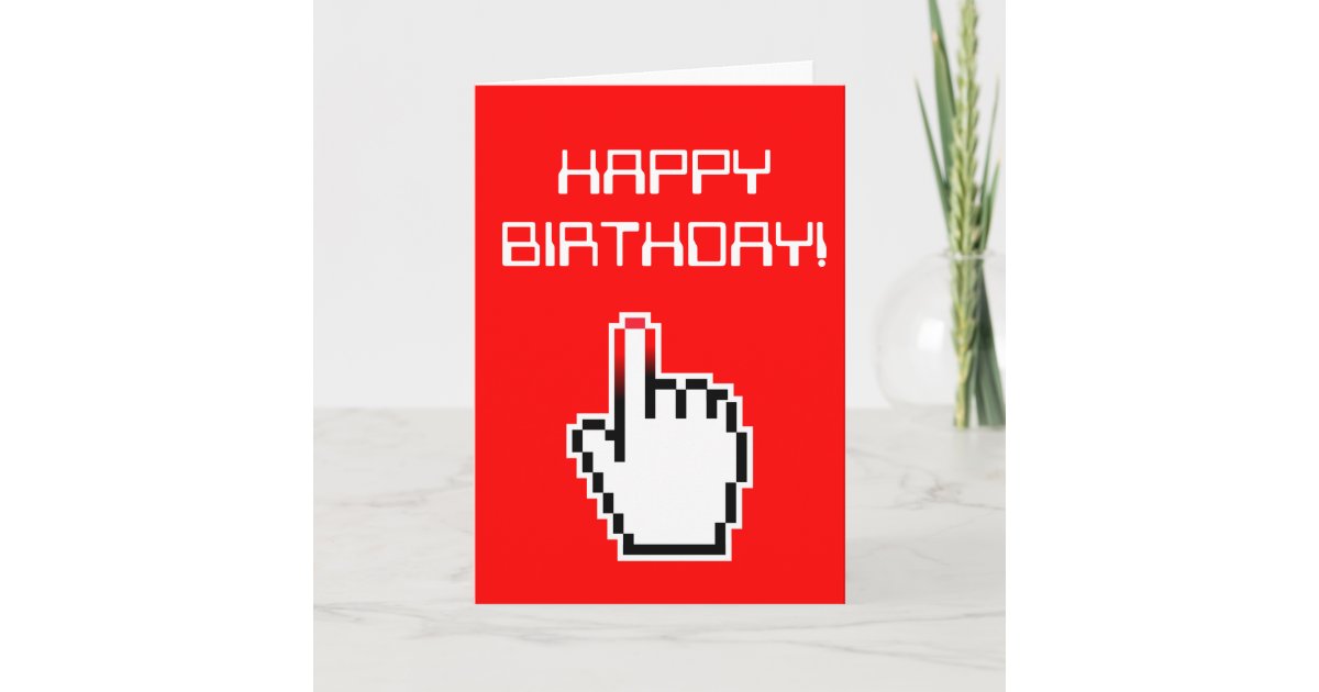 Computer Geek Birthday Card | Zazzle