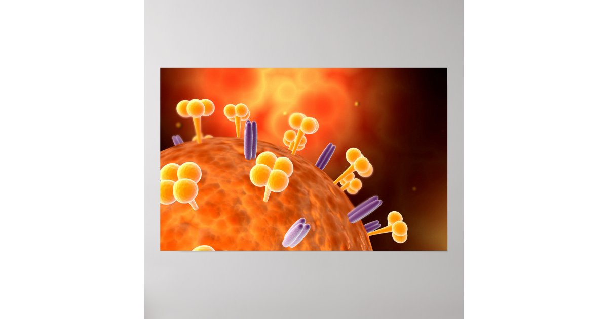 Conceptual Image Of Influenza Causing Flu 1 Poster | Zazzle