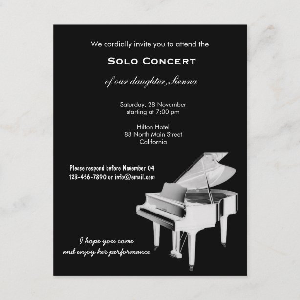 Performance Invitations | Zazzle CA