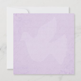 Confirmation Holy Spirit Dove and Cross Lilac Invitation | Zazzle