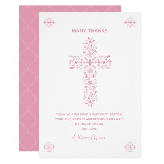Confirmation Thank You Card - Custom Note | Zazzle.ca