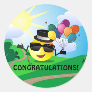 Congratulations Stickers | Zazzle CA