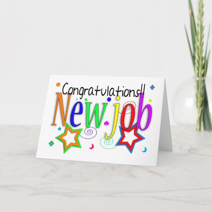 Congratulations New Job Greeting Card - New Job - | Zazzle