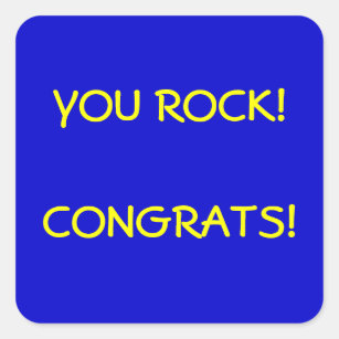 Congratulations Stickers | Zazzle CA