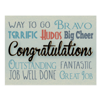 Custom Good Job Postcards | Zazzle.ca
