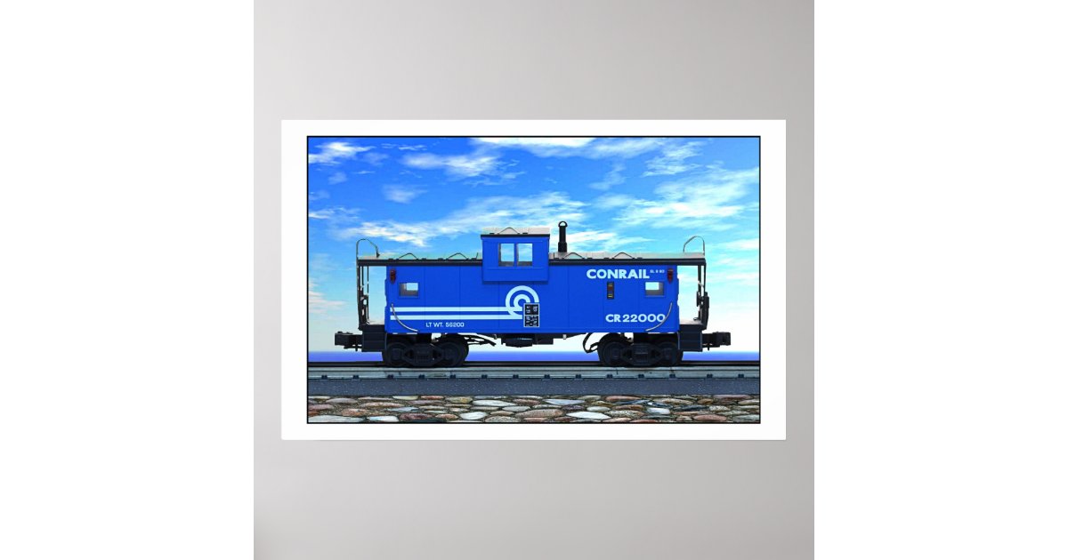 CONRAIL CABOOSE POSTER | Zazzle