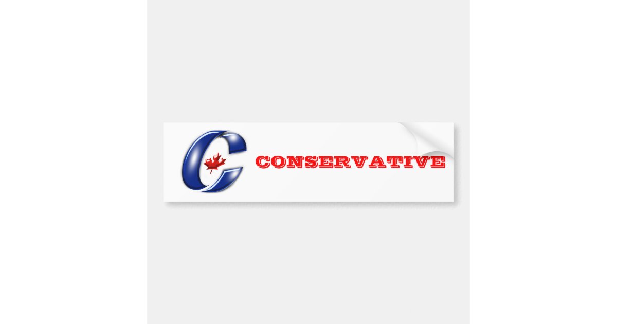 Conservative Party of Canada Political Merchandise Bumper Sticker | Zazzle