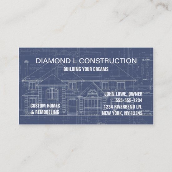 Home Builders Business Cards & Profile Cards | Zazzle CA