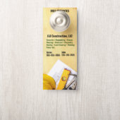 Construction Company Door Hanger | Zazzle