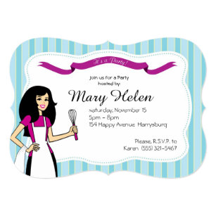 Cooking Class Invitations & Announcements | Zazzle CA