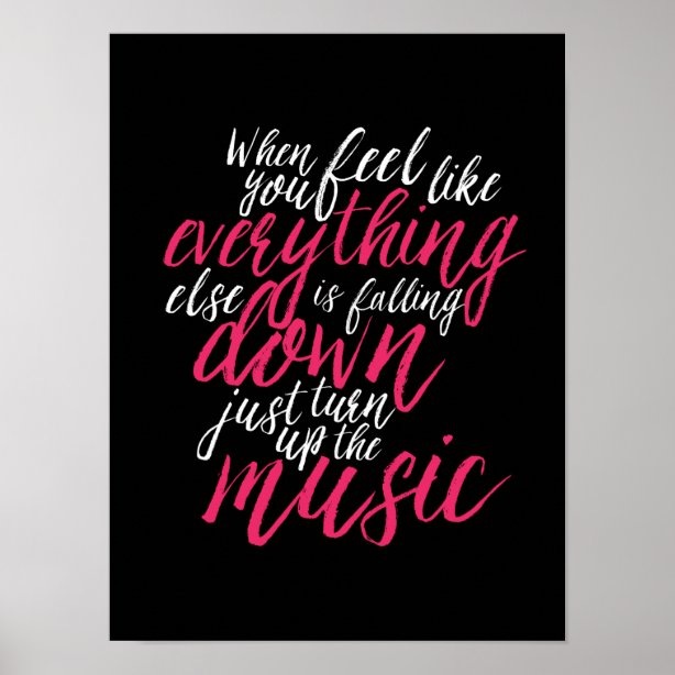 Song Lyrics Posters, Prints & Poster Printing | Zazzle CA