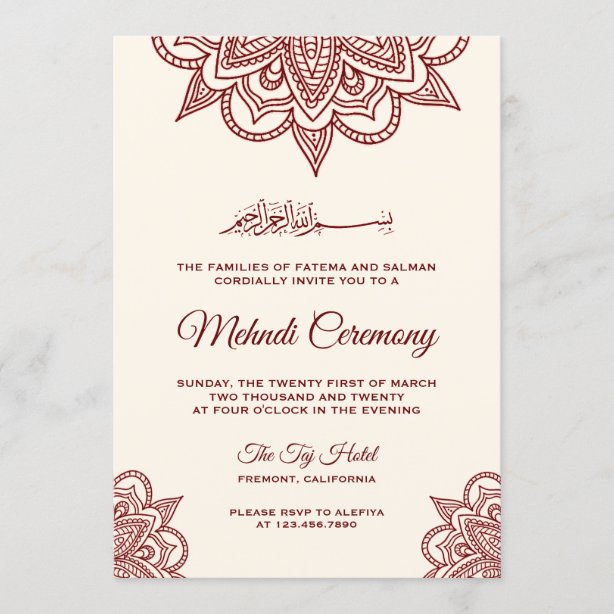 Henna Invitations | Zazzle CA