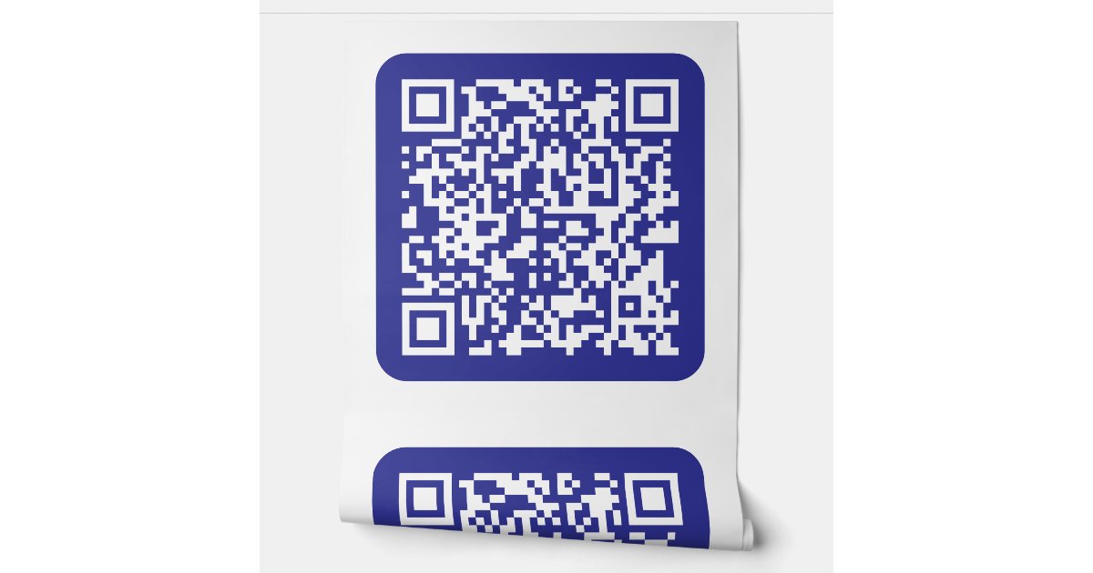 Create a Scannable QR code | Editable Dark Blue Wallpaper | Zazzle