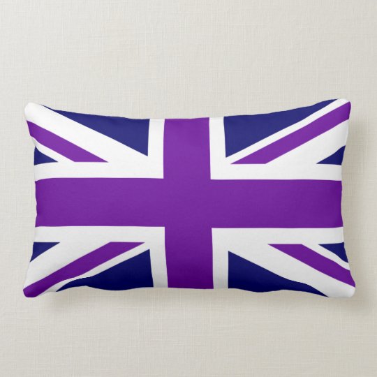 Create Custom Purple Union Jack Lumbar Pillow | Zazzle.ca