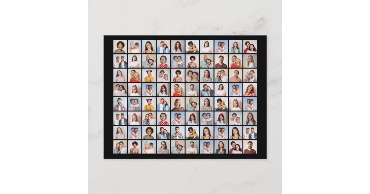 Create Your Own 80 Photo Collage Postcard | Zazzle