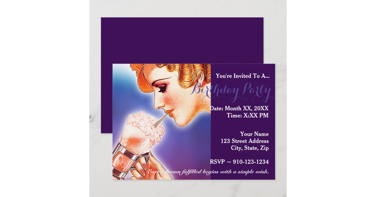 Create Your Own Birthday Party Invitation | Zazzle
