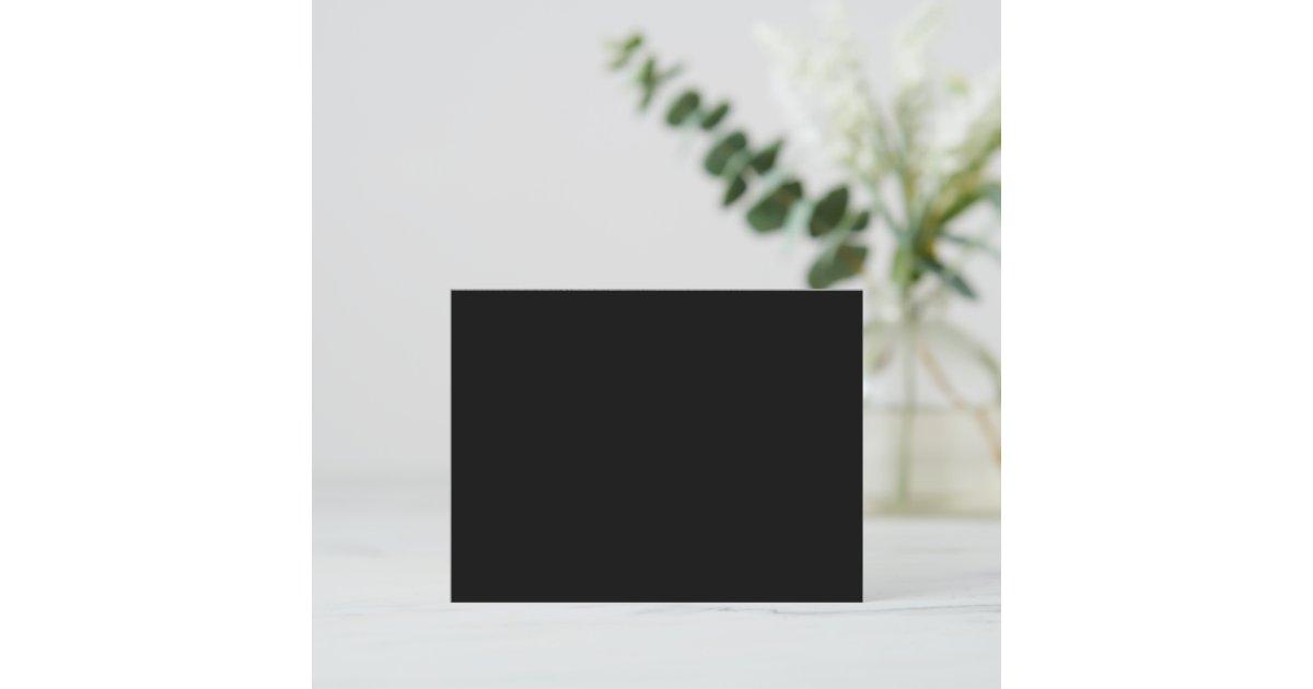 Create Your Own Black Custom Postcard | Zazzle