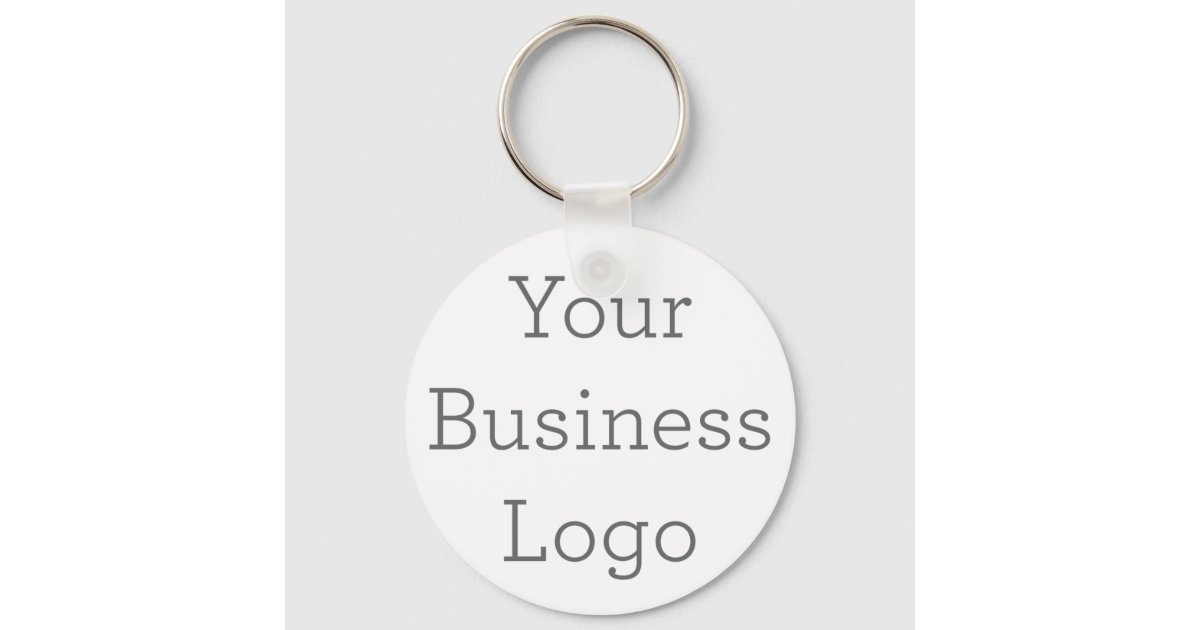 Create Your Own Business Logo Keychain | Zazzle