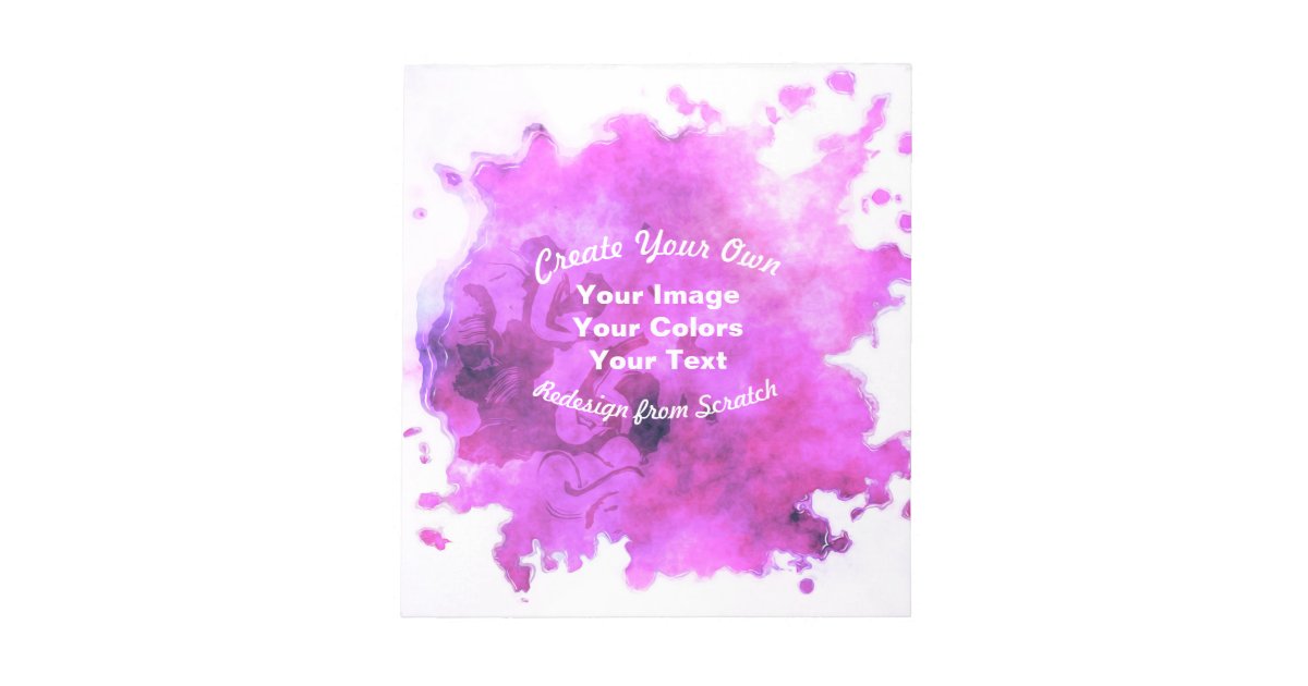 Create Your Own Custom Design Notepad | Zazzle