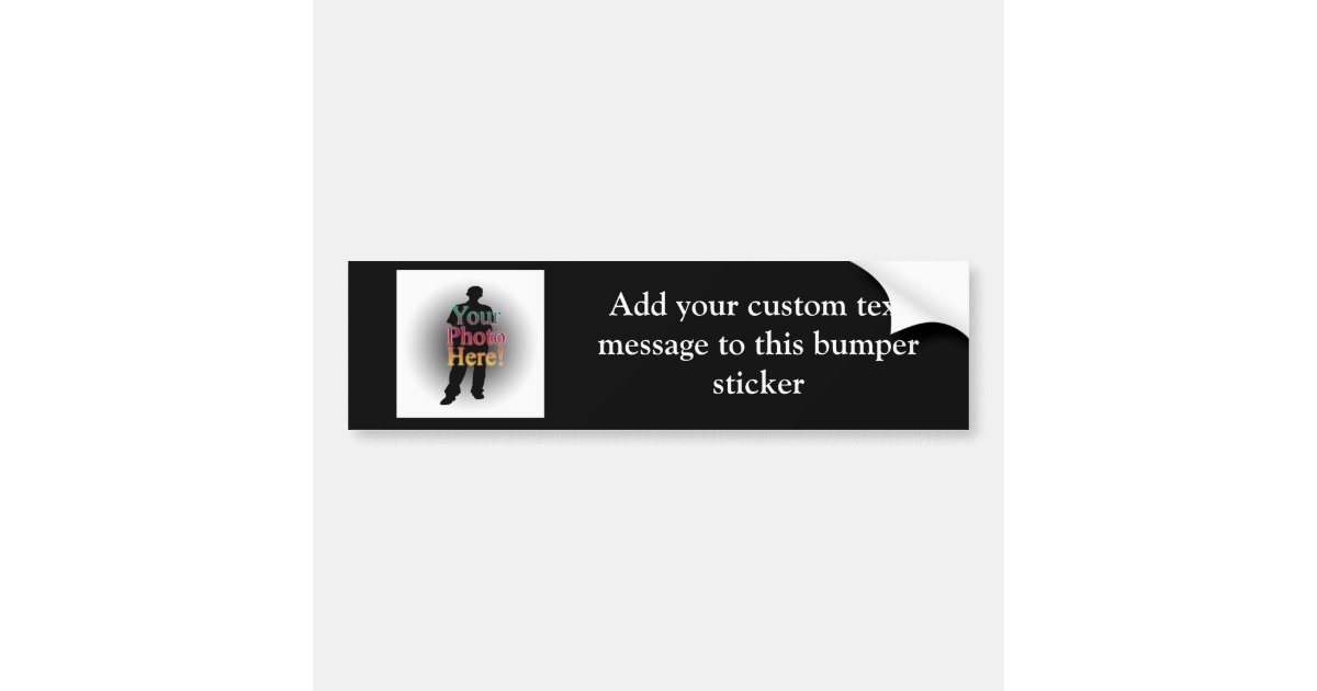 Create Your Own Custom Personalized Photo Bumper Sticker | Zazzle