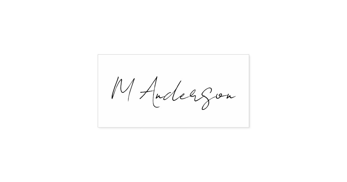 Create Your Own Custom Signature Personalized Self-inking Stamp | Zazzle