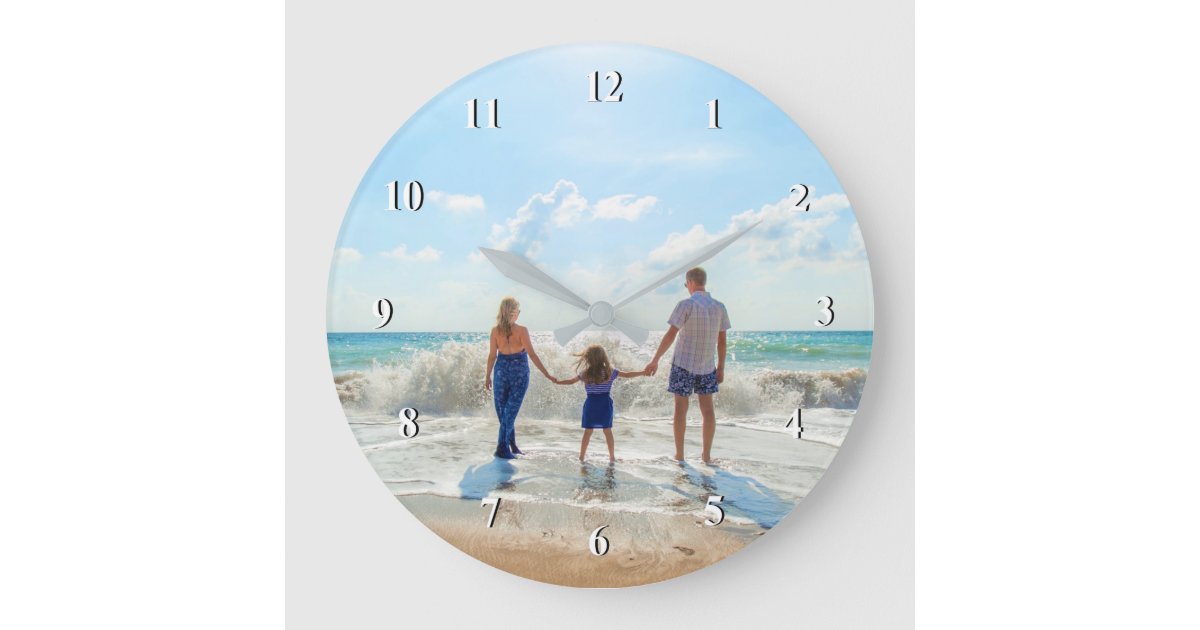 Create Your Own Family Photo Clock Gift | Zazzle