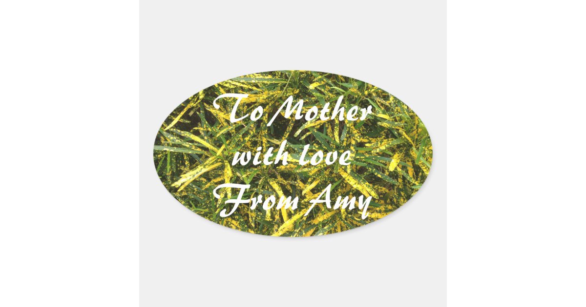 Create your own oval sticker | Zazzle