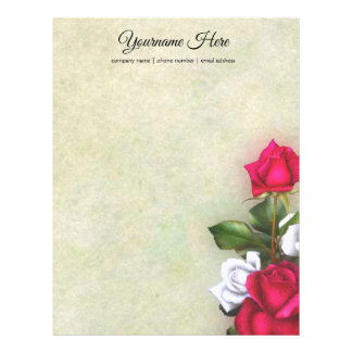 Roses Are Red Letterhead, Custom Roses Are Red Letterhead Templates