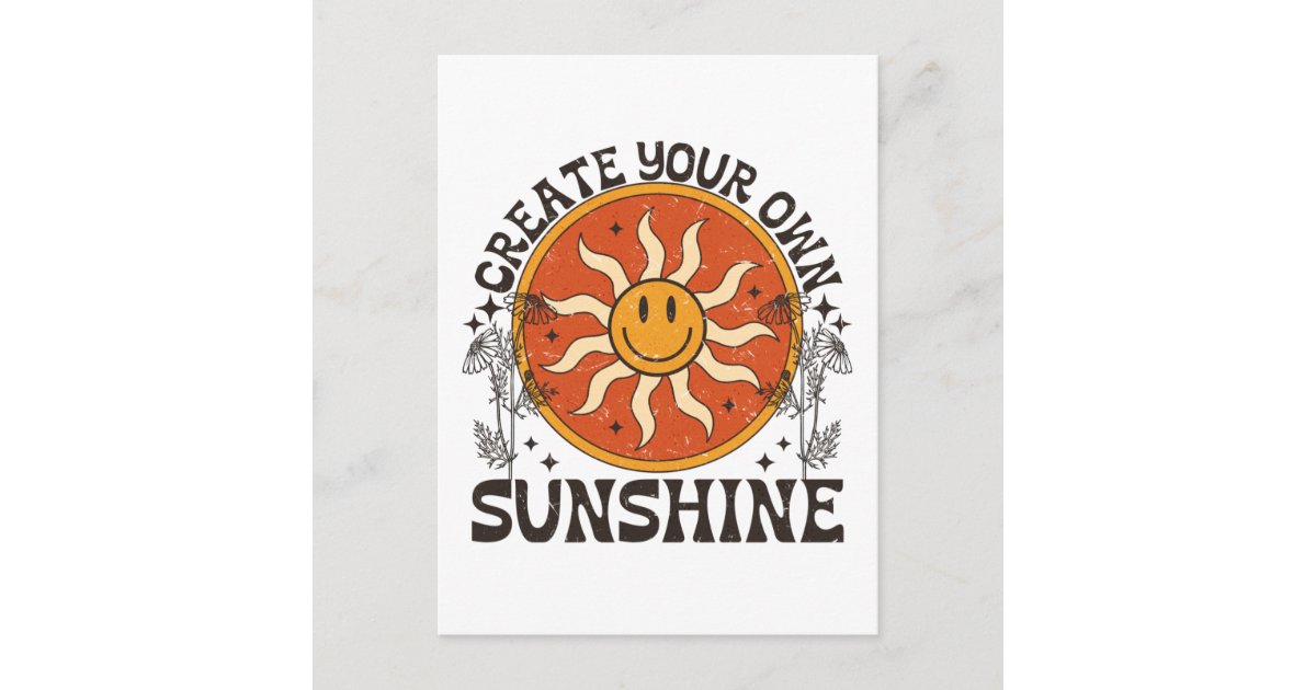 Create Your Own Sunshine Postcard | Zazzle