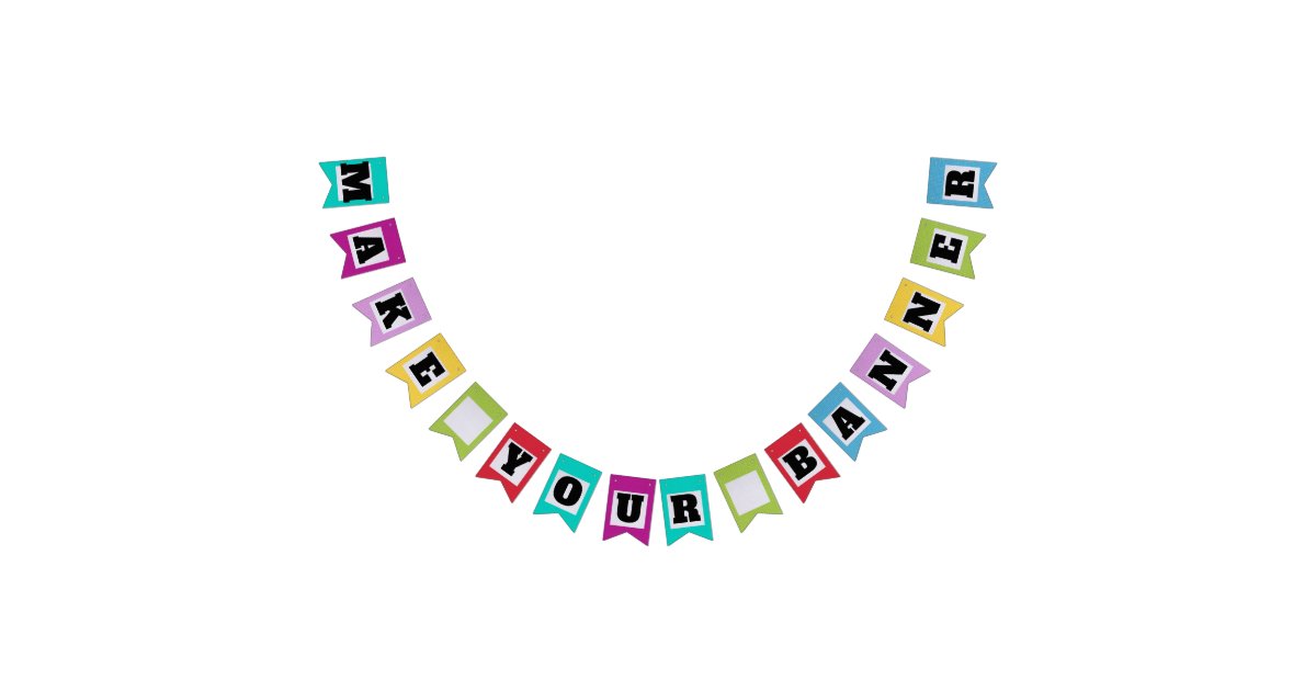 Create Your Own Swallowtail Pennant Banner | Zazzle