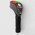 Creepy Scary Bright Hair Male Clown AI Art Golf Head Cover | Zazzle
