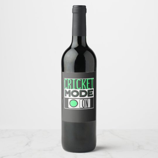 Cricket Wine Label | Zazzle.ca