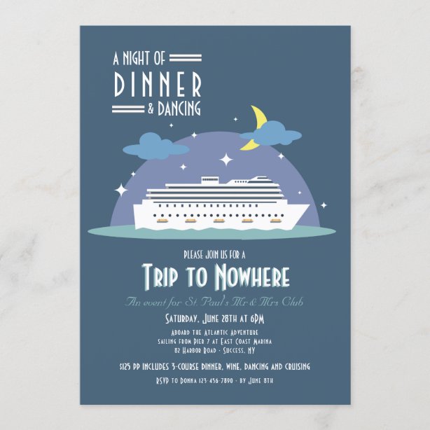 Cruise Ship Invitations | Zazzle CA