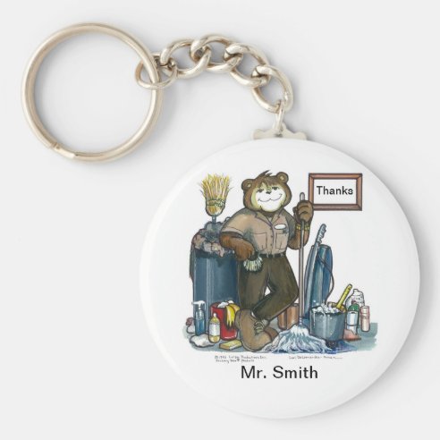 Janitor Keychains & Key Rings | Zazzle CA