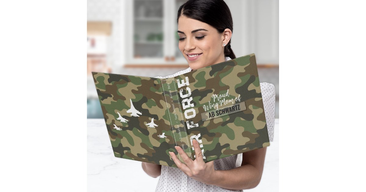 Custom Air Force Mom Military Camouflage Planner Binder | Zazzle