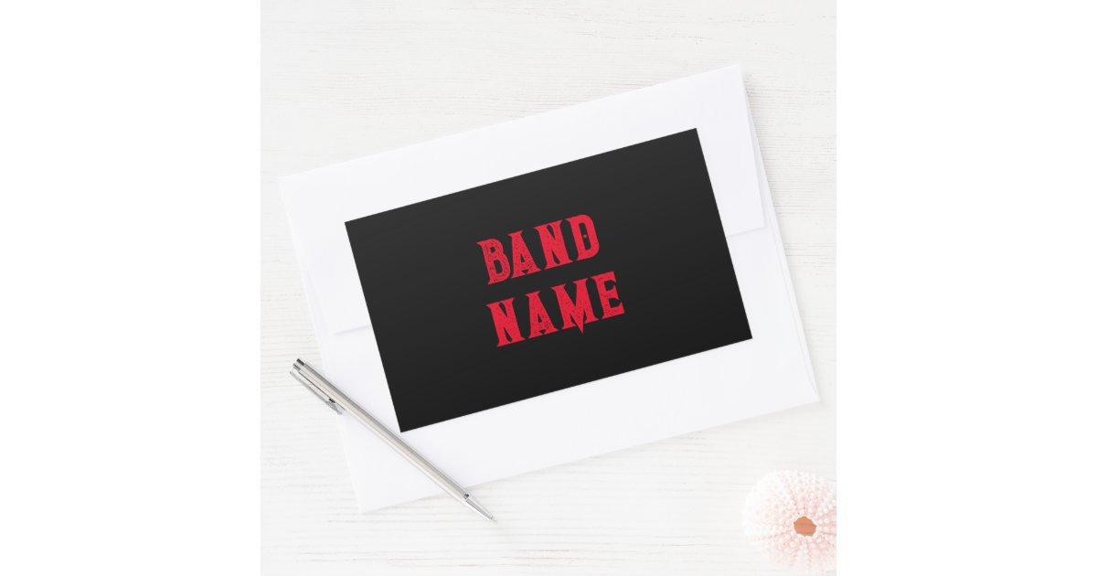 Custom Band Merch Sticker | Zazzle
