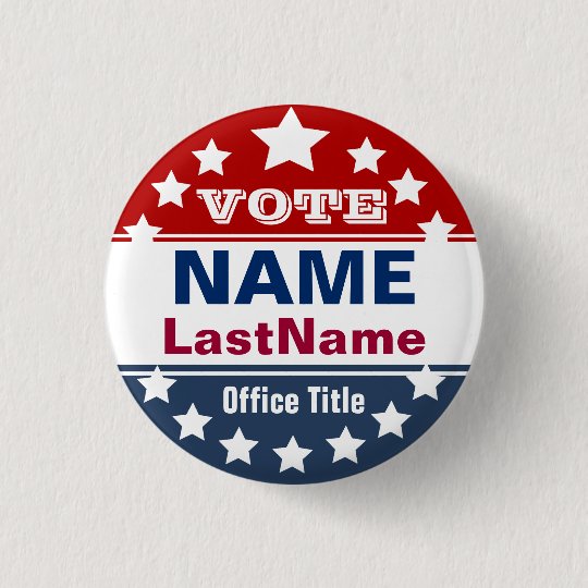 Custom Campaign Template 1 Inch Round Button | Zazzle.ca