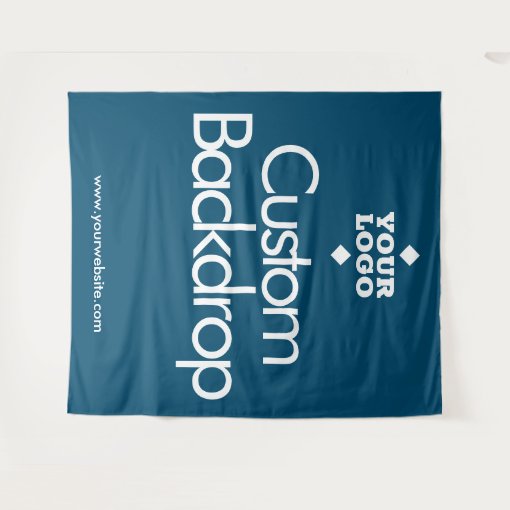 Custom Design Backdrop // Your Logo Here Tapestry | Zazzle